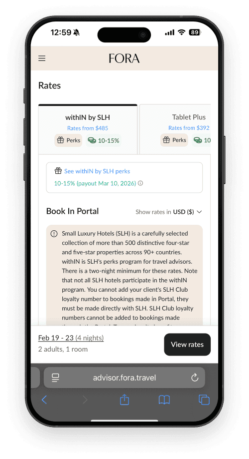 How Fora's Partnerships Help Advisors Create VIP Travel Experiences