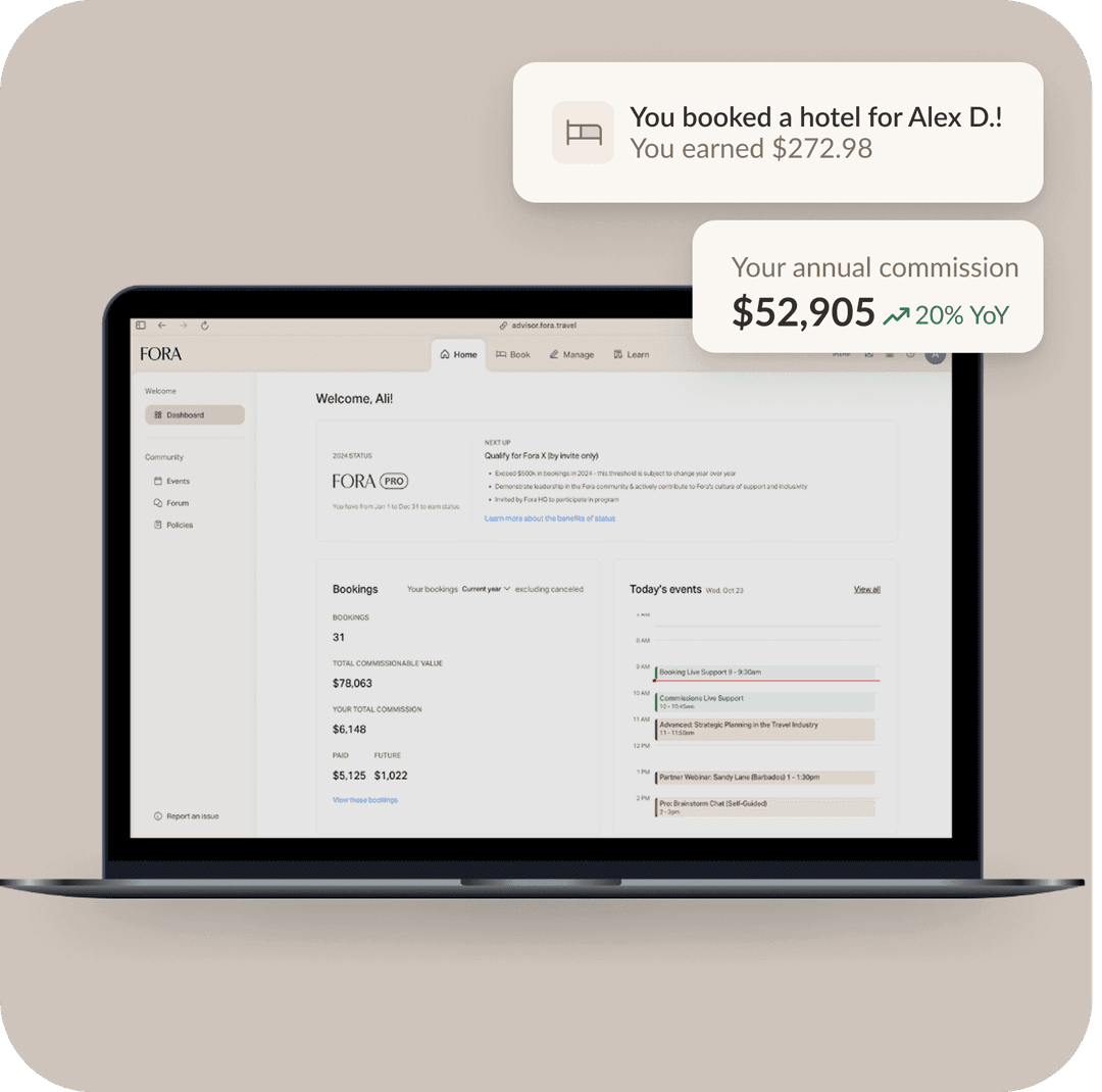 Fora's Platform for Travel Agents: Book Smarter, Earn More